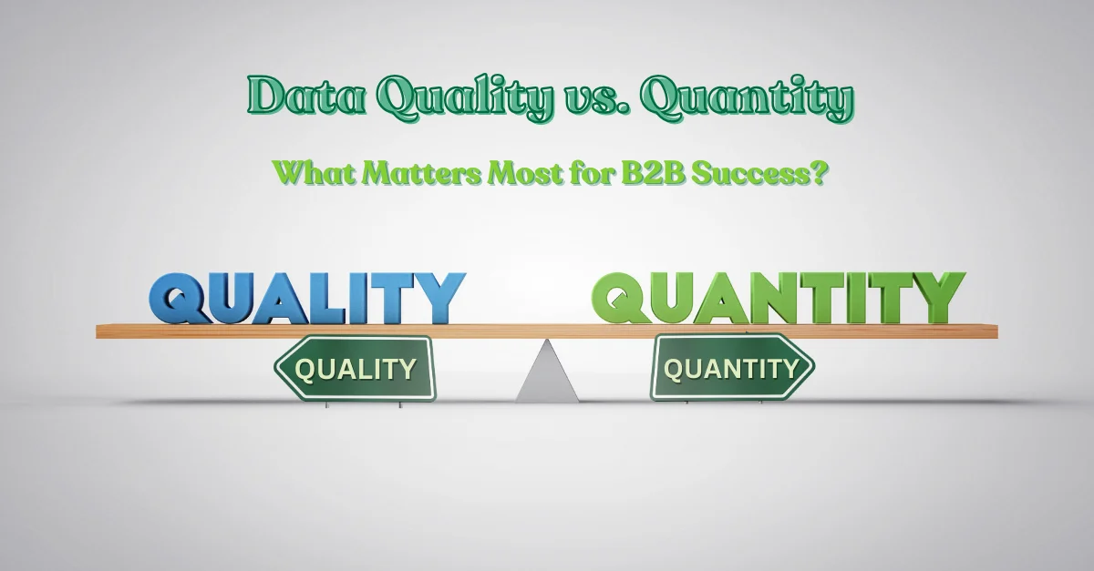 Data Quality vs. Quantity: What Matters Most for B2B Success? - Tehub